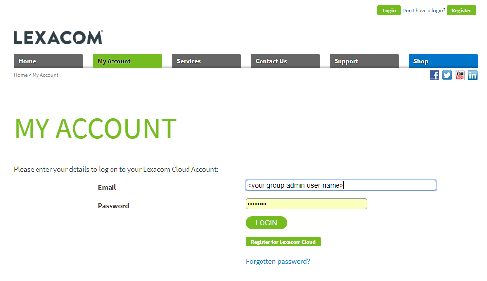 Knowledge base :: Support :: Lexacom Cloud